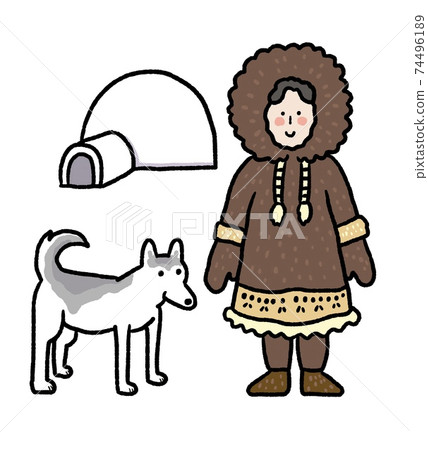 Inuit illustration - Stock Illustration [74496189] - PIXTA