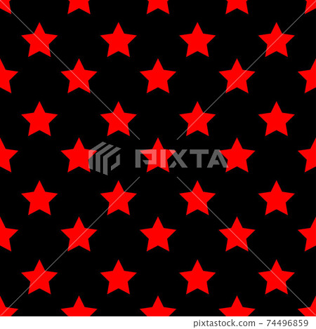 Seamless abstract Star red pattern on black... - Stock Illustration ...