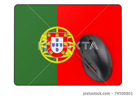 Computer mouse and mouse pad with... - Stock Illustration [74500801 ...
