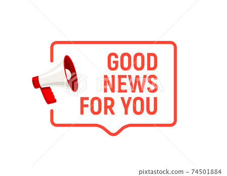 Good news announce megaphone hand holding... - Stock Illustration ...