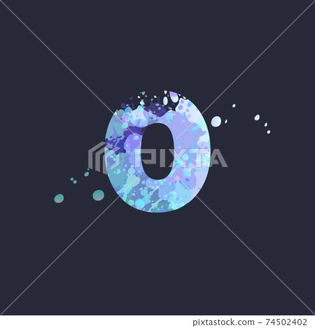 Bold number 0 Winter season frost design - Stock Illustration [74502402 ...