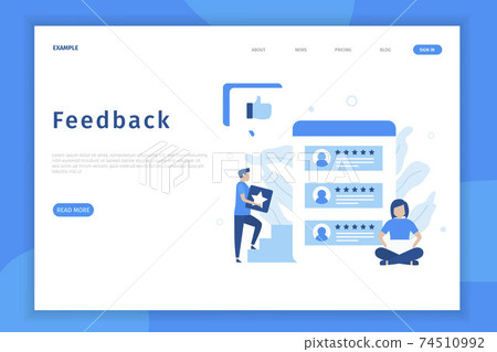 Online feedback illustration concept. Online...-插圖素材 [74510992] - PIXTA圖庫