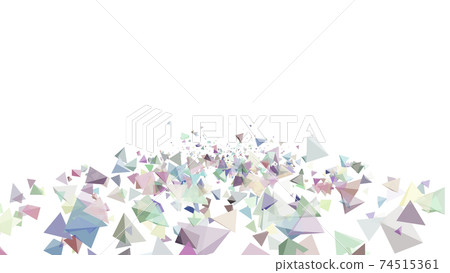 CG pyramid Many rolling triangular pyramids - Stock Illustration ...