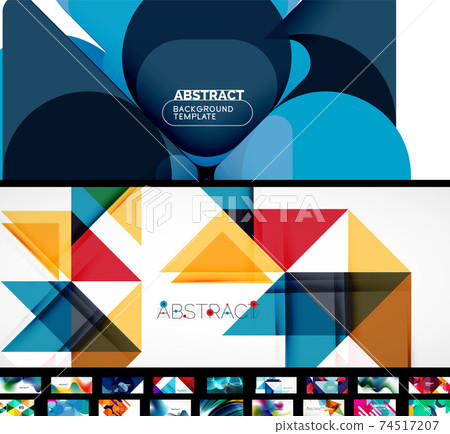 Mega collection of vector abstract backgrounds - Stock Illustration ...