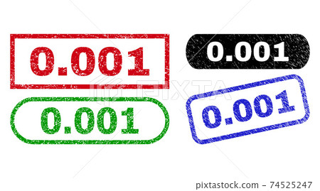 0.001 Rectangle Stamps Using Unclean Surface - Stock Illustration ...