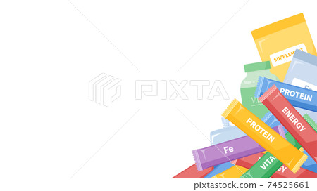 Dietary supplement frame... - Stock Illustration [74525661] - PIXTA