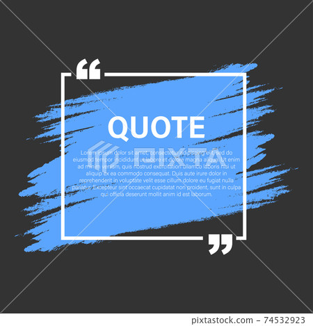Trendy block quote modern design elements.... - Stock Illustration ...