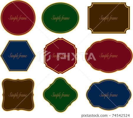 High-class simple decorative frame frame material - Stock Illustration ...