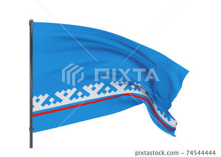 Flag of Nenets Autonomous Okrug. 3D... - Stock Illustration [74544444 ...