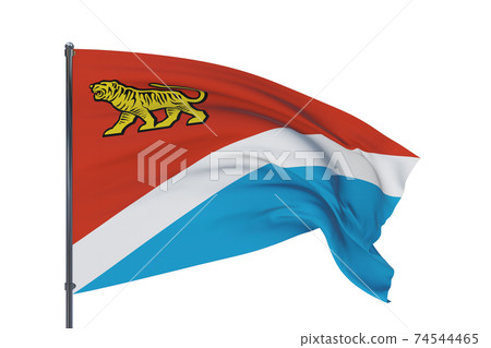 Flag of Primorsky Krai. 3D illustration...-插圖素材 [74544465] - PIXTA圖庫