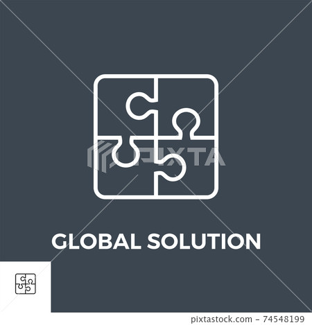 Global Solution Line Icon - Stock Illustration [74548199] - PIXTA