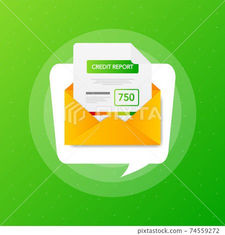 Detailed illustration of a credit score meter... - Stock Illustration ...