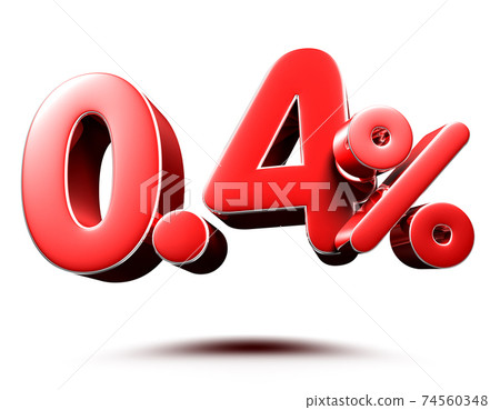 0.4 percent. - Stock Illustration [74560348] - PIXTA