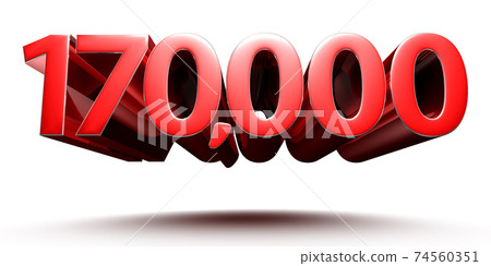 Red numbers 1700000. - Stock Illustration [74560351] - PIXTA