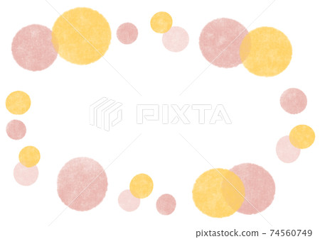 Pastel colored round frame - Stock Illustration [74560749] - PIXTA