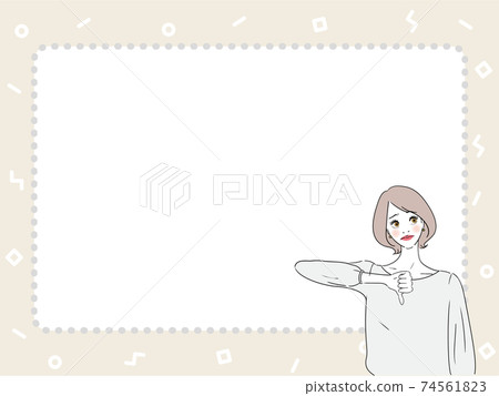 Hand sign BAD beautiful woman - Stock Illustration [74561823] - PIXTA