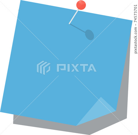 Bright square colored sheets of paper for notice. - Stock Illustration ...