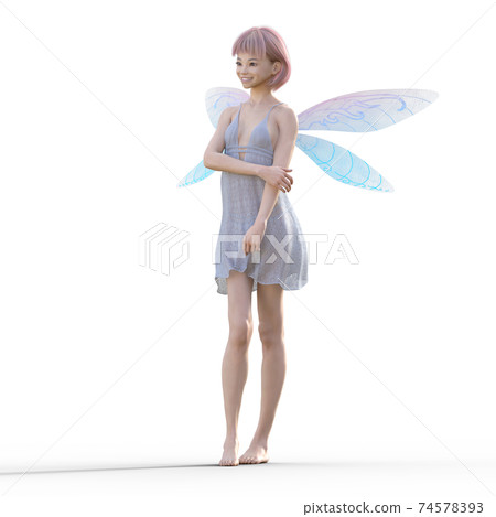 Beautiful leg fairy perming 3DCG illustration... - Stock Illustration ...