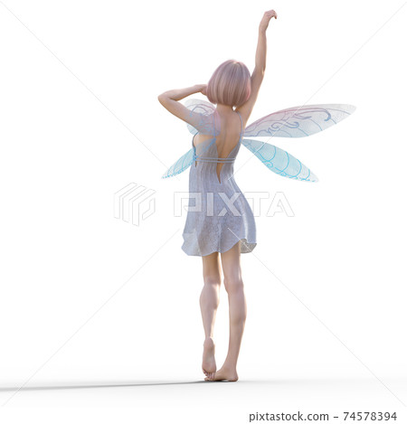 Beautiful leg fairy perming 3DCG illustration... - Stock Illustration ...