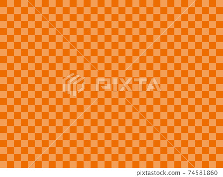 Checkered pattern pattern background orange - Stock Illustration ...