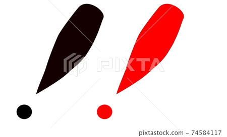 Surprised mark icon illustration - Stock Illustration [74584117] - PIXTA