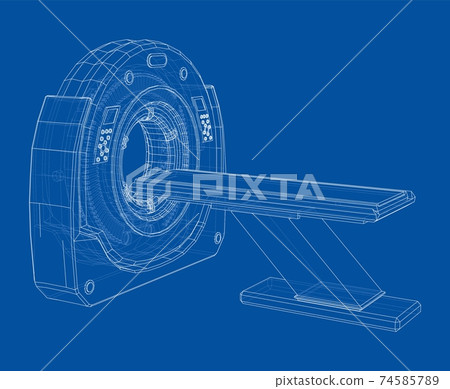 3d illustration of a MRI machine - Stock Illustration [74585789] - PIXTA