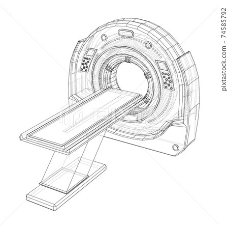 3d illustration of a MRI machine - Stock Illustration [74585792] - PIXTA