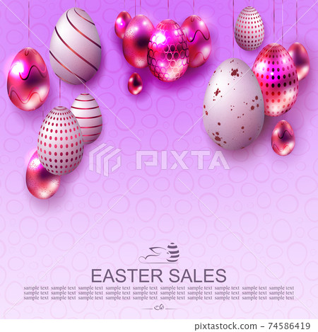 Easter light design with purple gradient,... - Stock Illustration ...