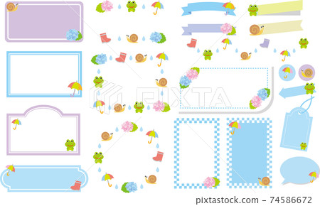 June frame frame set - Stock Illustration [74586672] - PIXTA