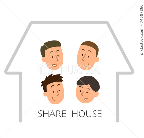 Share house 03, man - Stock Illustration [74587866] - PIXTA