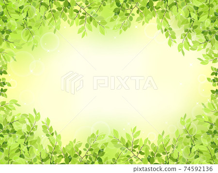 Fresh green frame / background material... - Stock Illustration ...