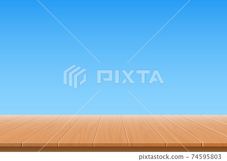 Wooden table top vector design illustration... - Stock Illustration ...