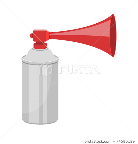 Air horn vector design illustration isolated on... - Stock Illustration ...