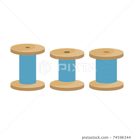 Thread spool vector design illustration... - Stock Illustration ...