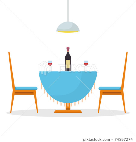 Dining table vector design illustration... - Stock Illustration ...