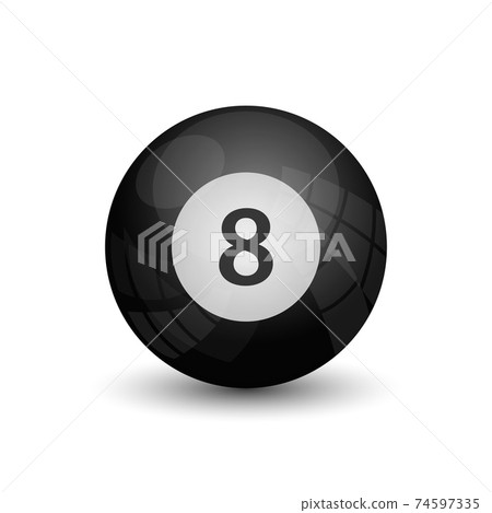 Eight ball pool game vector design illustration...-插圖素材 [74597335 ...