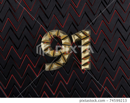 Number ninety-one (number 91) gold bars - Stock Illustration [74599213 ...