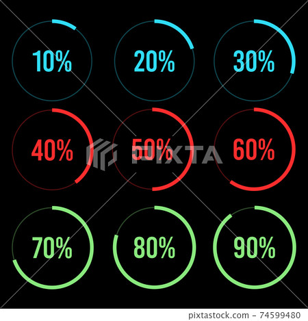 Percentage diagram vector design illustration... - Stock Illustration ...