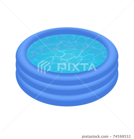 Inflatable pool vector design illustration... - Stock Illustration ...