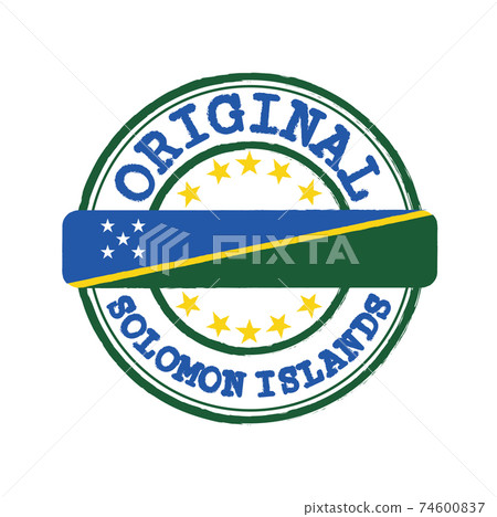 Vector Stamp of Original logo with text Solomon... - Stock Illustration ...