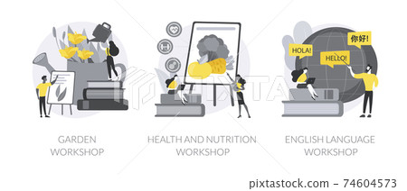 Training programs abstract concept vector... - Stock Illustration ...