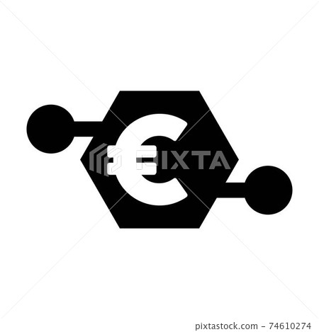 Digital euro icon vector currency symbol for... - Stock Illustration ...