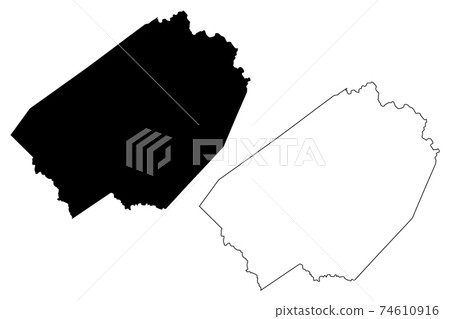 Braxton County, State of West Virginia (U.S.... - Stock Illustration ...