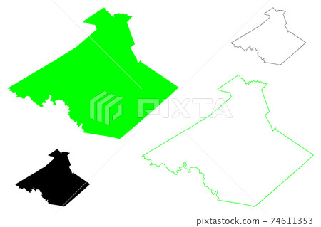 Nicholas County, State of West Virginia (U.S.... - Stock Illustration ...