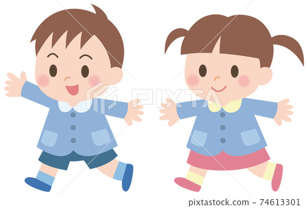 Child in smock - Stock Illustration [74613301] - PIXTA