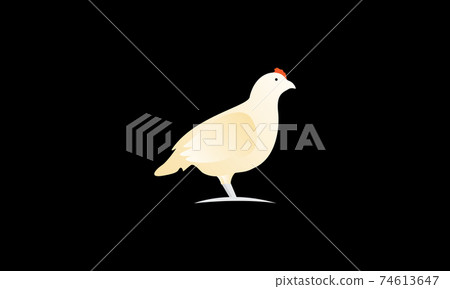 modern gradient white hen logo design vector... - Stock Illustration ...