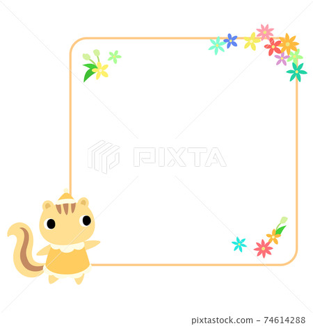 squirrel, squirrels, frame - Stock Illustration [74614288] - PIXTA