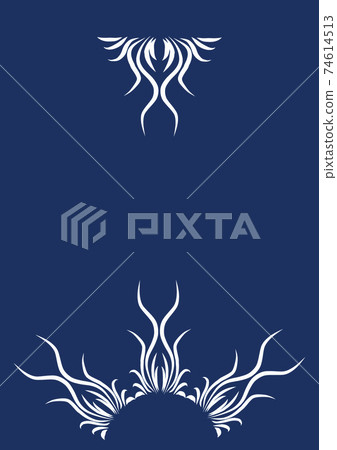 Abstract graphic is a lace plant-based frame.... - Stock Illustration ...