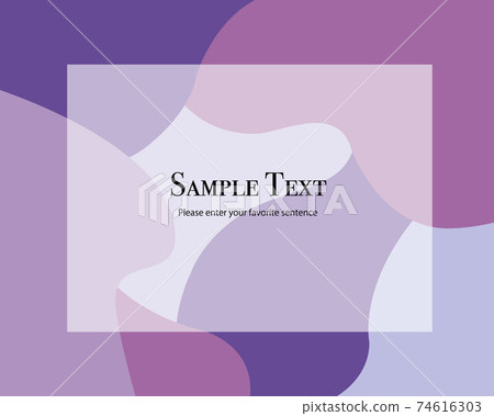 Purple abstract frame design - Stock Illustration [74616303] - PIXTA