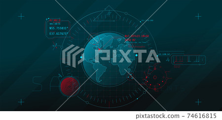 Design of a futuristic software interface for... - Stock Illustration ...